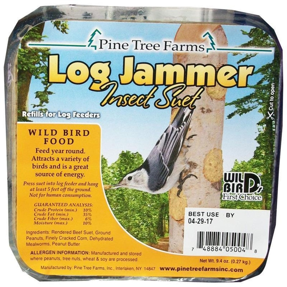 Pine Tree Farms Log Jammer Insect Suet Plugs - Grove City, PA - Grove ...