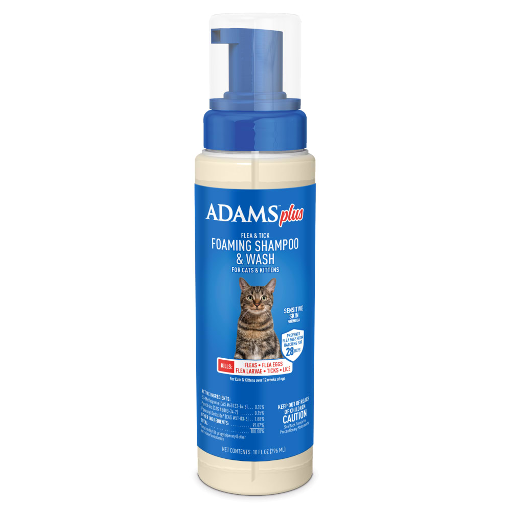 ADAMS™ Plus Flea & Tick Foaming Shampoo & Wash for Cats & Kittens ...