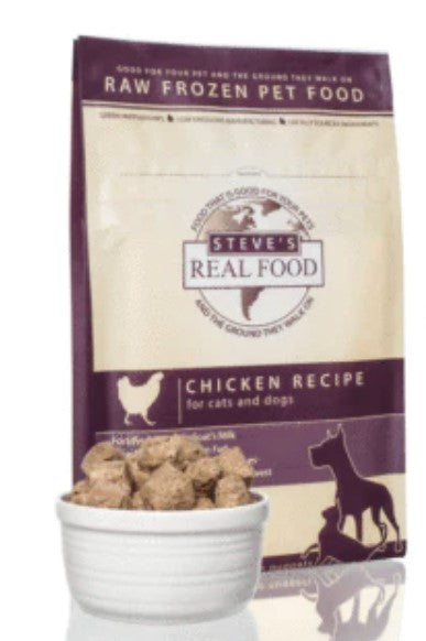Steve's Real Food Frozen Raw Chicken Diet for Dogs and Cats - Grove ...